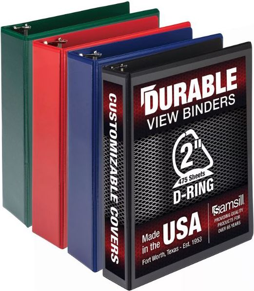 BINDER DRBLVIEW 2 FSHN ASST | Samsill | Tallahassee State College